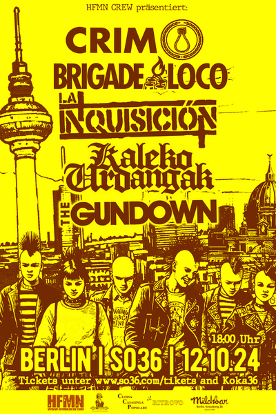 Tickets für CRIM, BRIGADE LOCO, LA INQUISICION jetzt direkt im ...