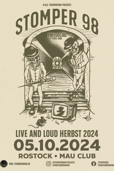 Tickets für STOMPER 98 jetzt direkt im offiziellen SO36 Shop kaufen!