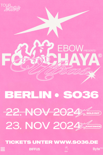 Tickets für EBOW jetzt direkt im offiziellen SO36 Shop kaufen!